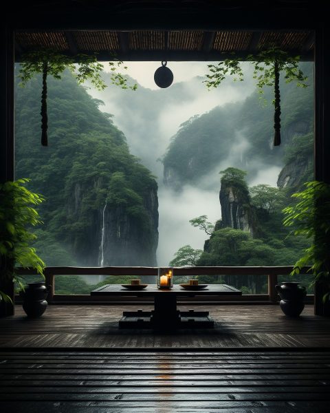 A Meditation Space with a Calming View
