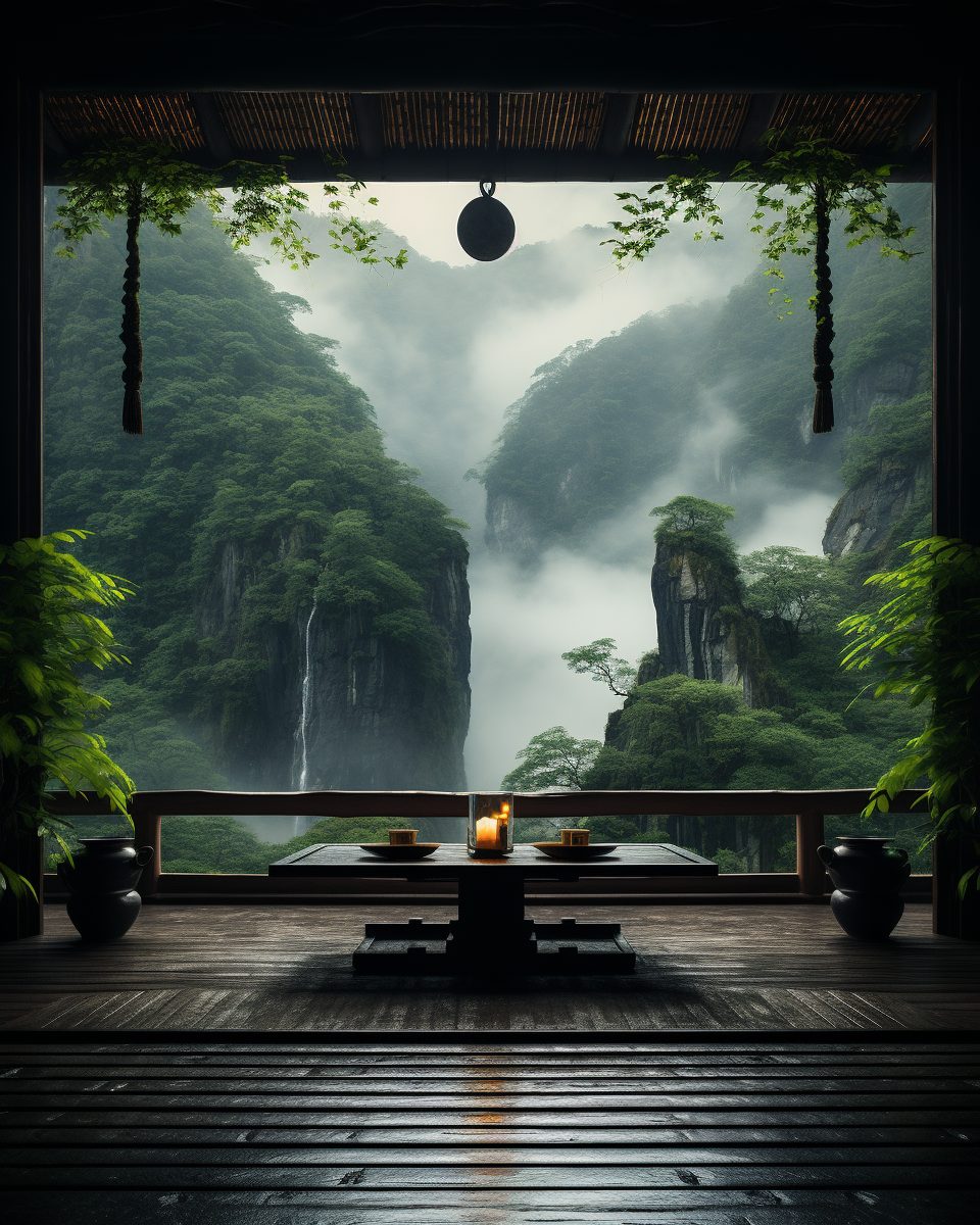 A Meditation Space with a Calming View