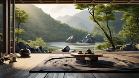 A Meditation Space with a Calming View