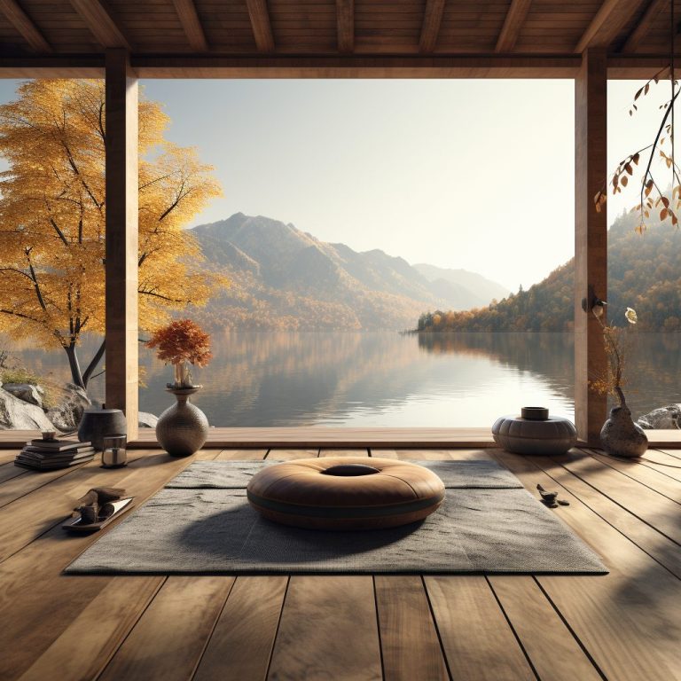 A Meditation Space with a Calming View