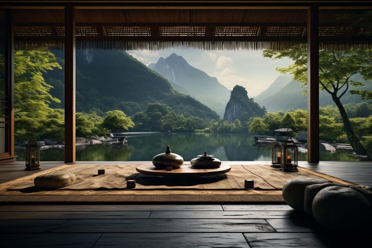 A Meditation Space with a Calming View
