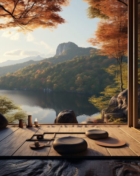 A Meditation Space with a Calming View