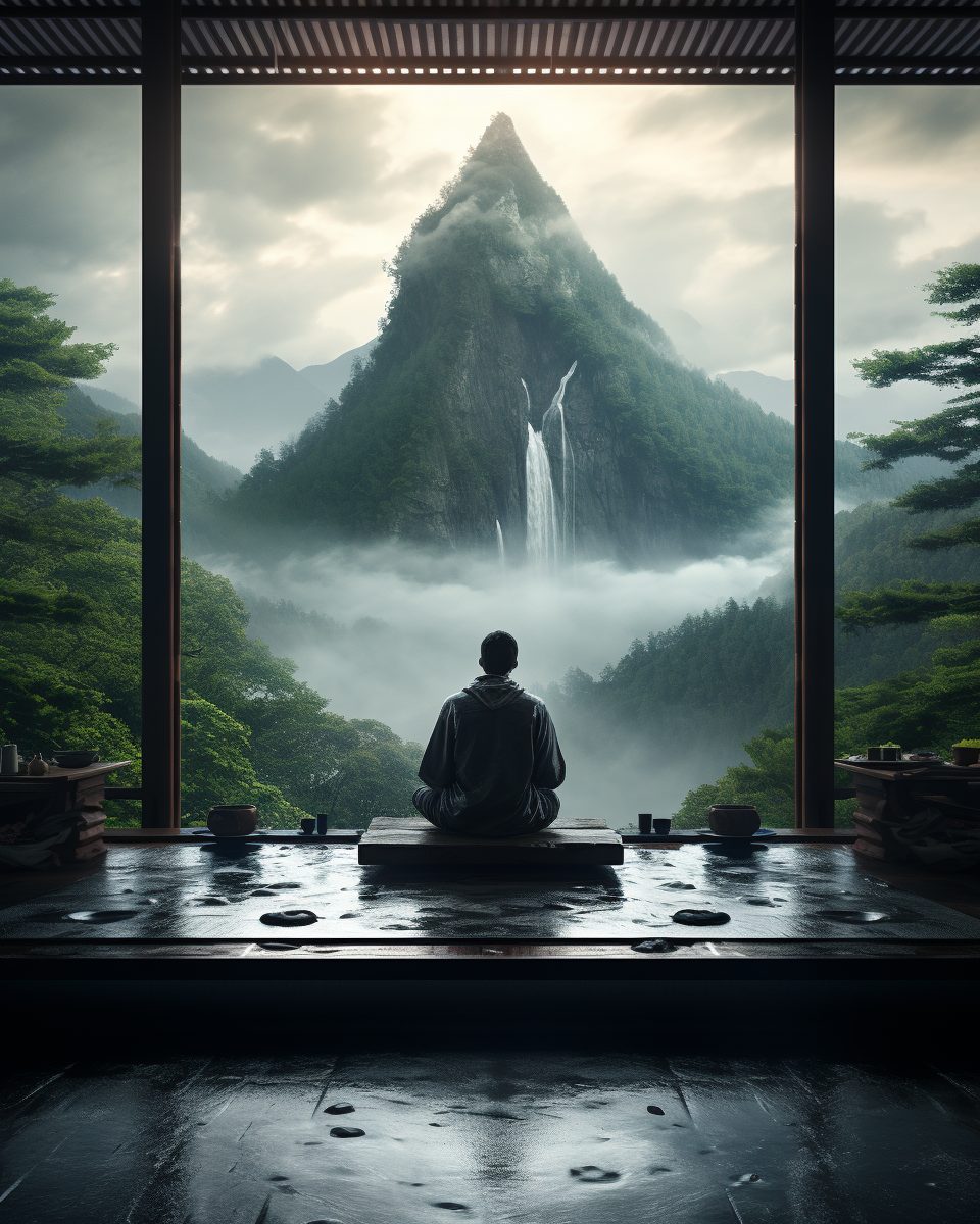 A Meditation Space with a Calming View