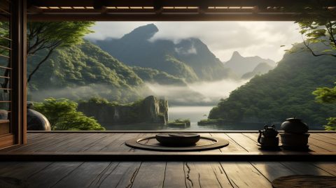 A Meditation Space with a Calming View