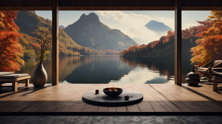 A Meditation Space with a Calming View
