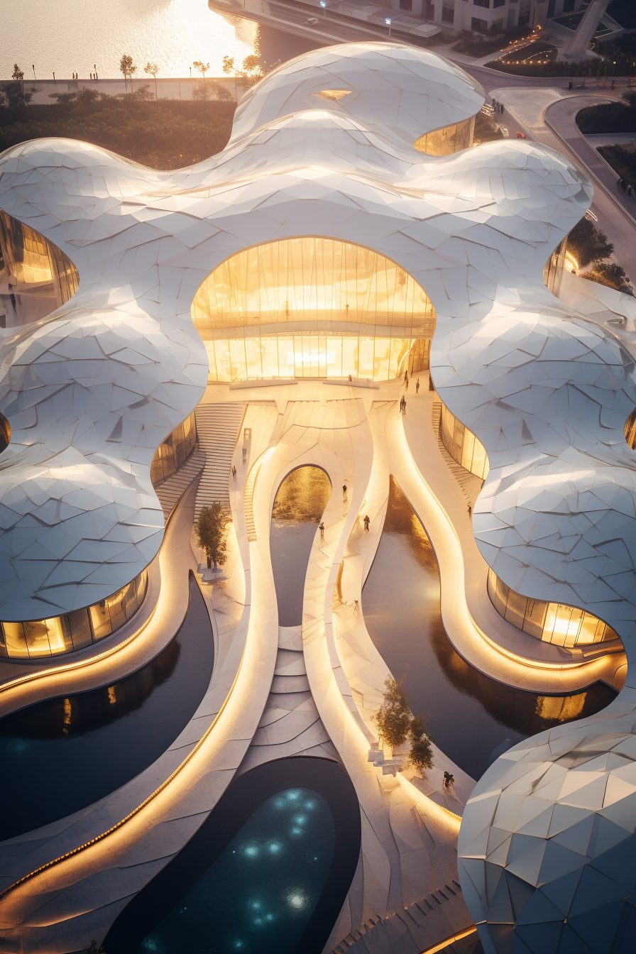 Futuristic Buildings with Beautiful Landscapes