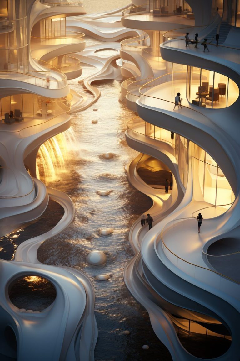 Futuristic Buildings with Beautiful Landscapes