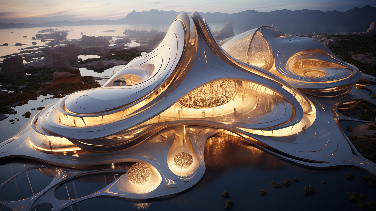 Futuristic Buildings with Beautiful Landscapes