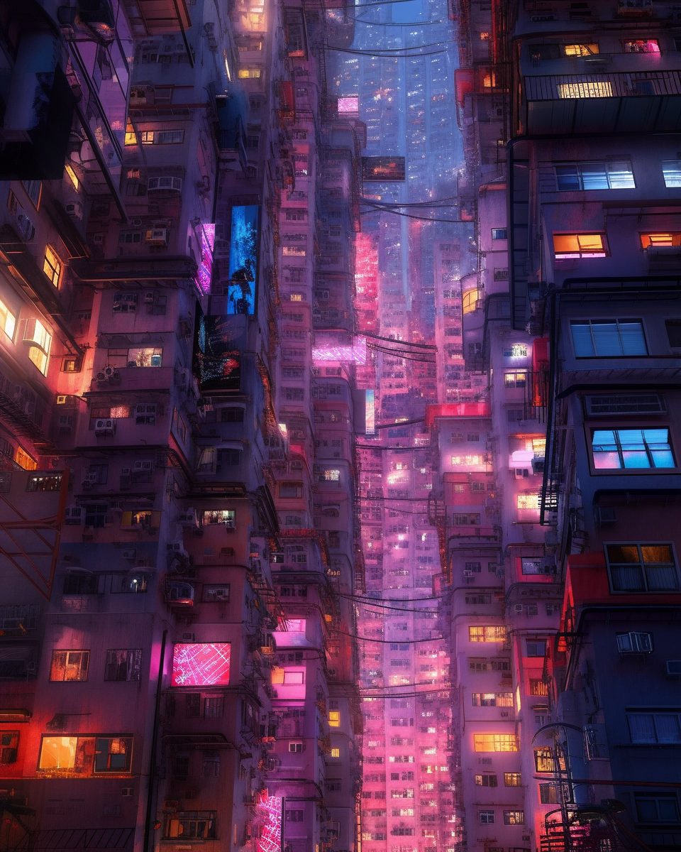 The Apartment Buildings of Cyberpunk City