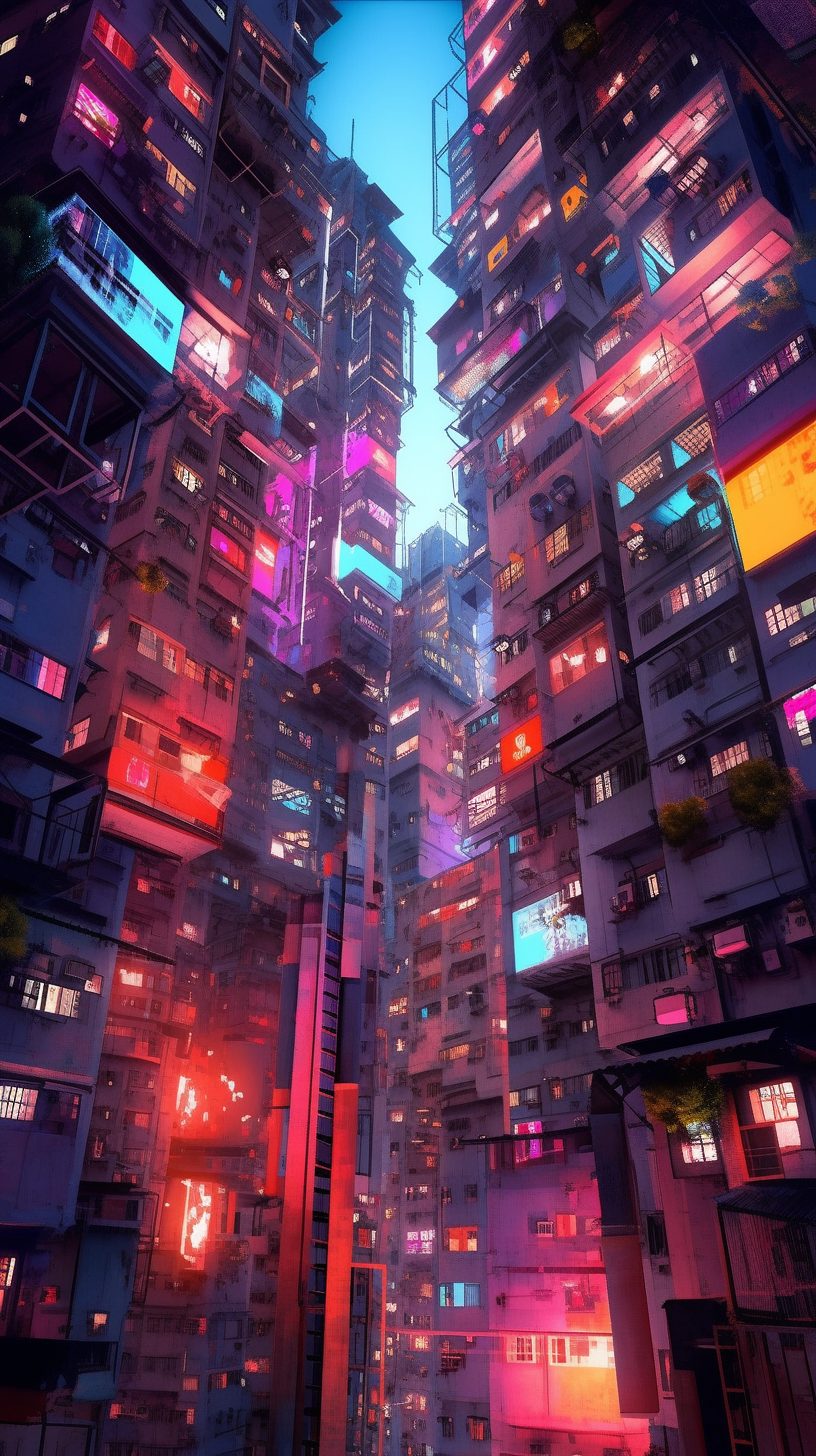 The Apartment Buildings of Cyberpunk City