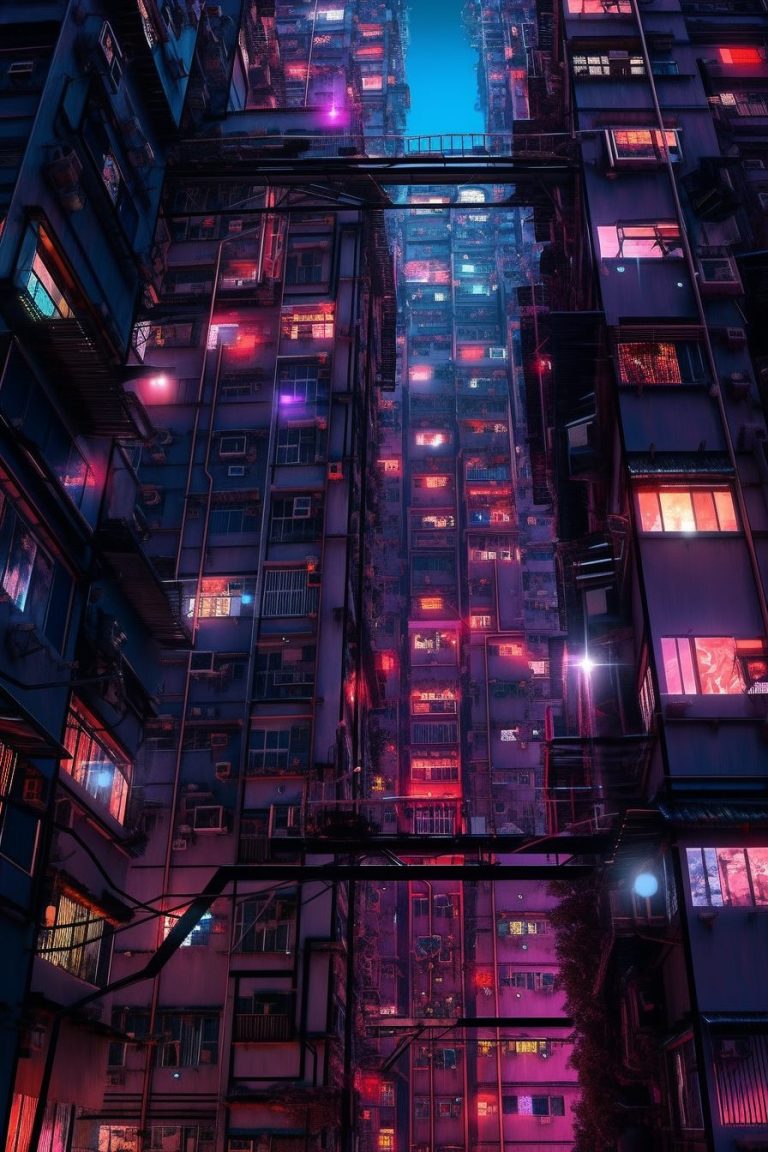 The Apartment Buildings of Cyberpunk City