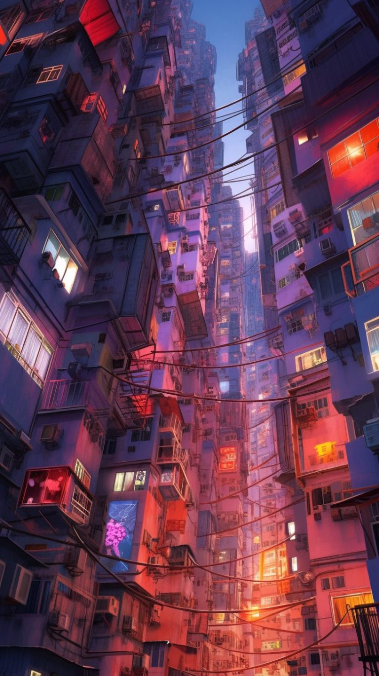 The Apartment Buildings of Cyberpunk City