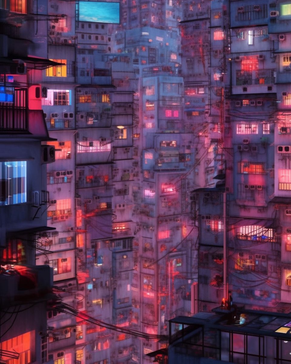 The Apartment Buildings of Cyberpunk City