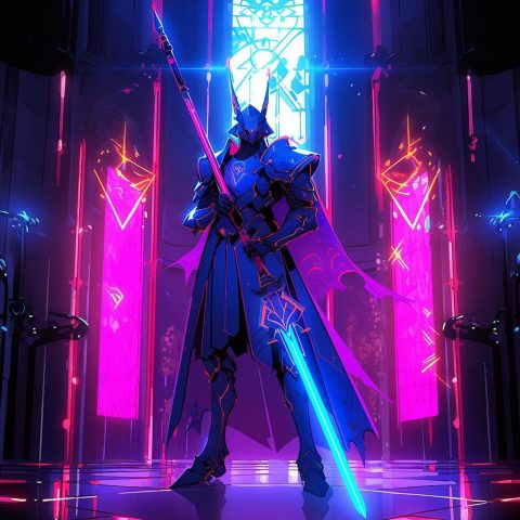 The Cyberpunk Neon Knights