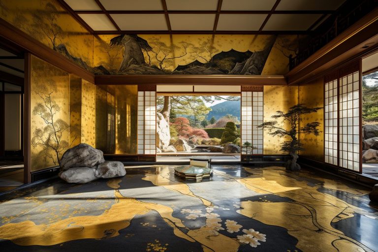 The Interiors of Kintsugi-Style Japanese Castles