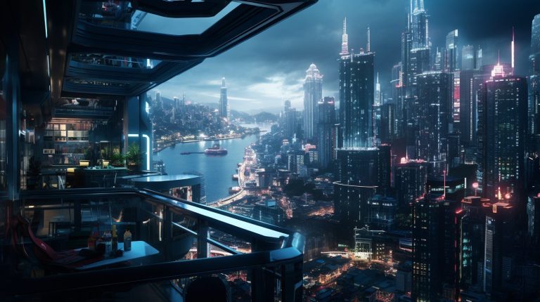 Cyberpunk Cityscape Views