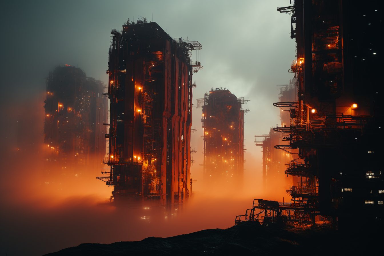 Futuristic Buildings with a Dystopian Vibe