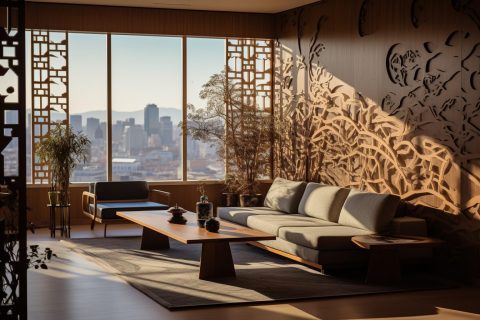 Japanese-Style Contemporary Apartments with Cityscape Views