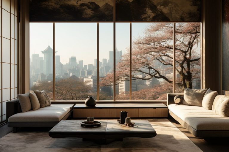 Japanese-Style Contemporary Apartments with Cityscape Views