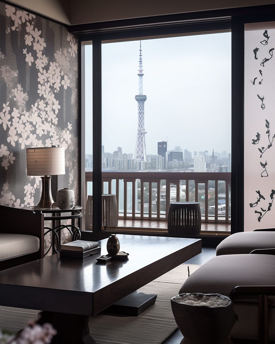 Japanese-Style Contemporary Apartments with Cityscape Views