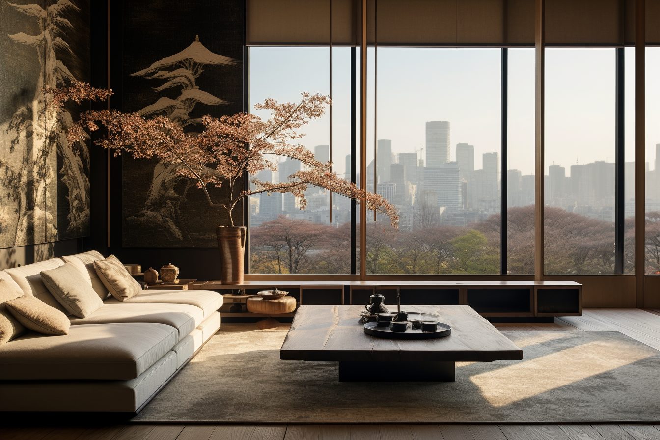 Japanese-Style Contemporary Apartments with Cityscape Views