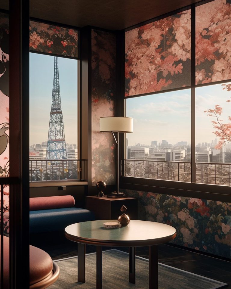 Japanese-Style Contemporary Apartments with Cityscape Views