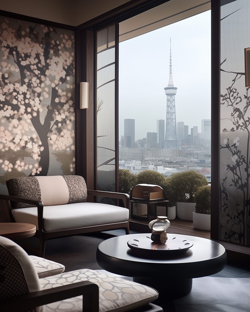 Japanese-Style Contemporary Apartments with Cityscape Views