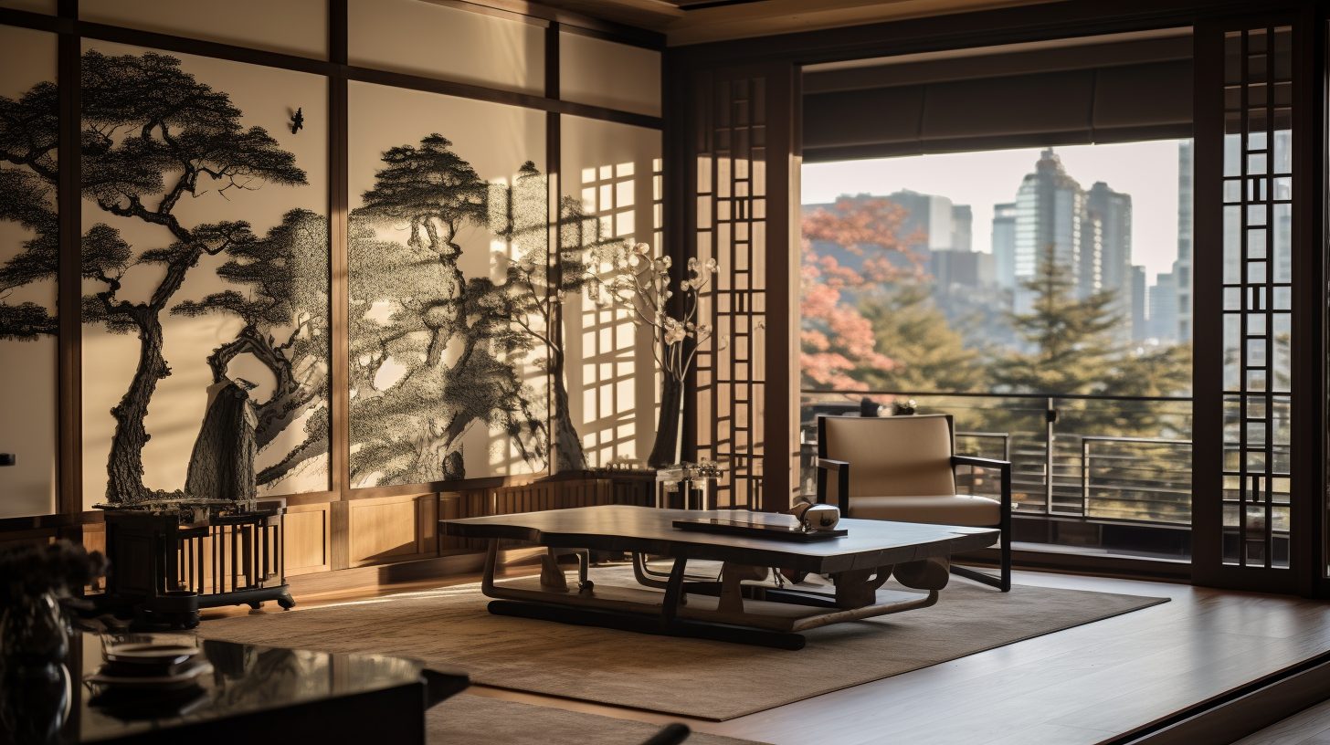 Japanese-Style Contemporary Apartments with Cityscape Views