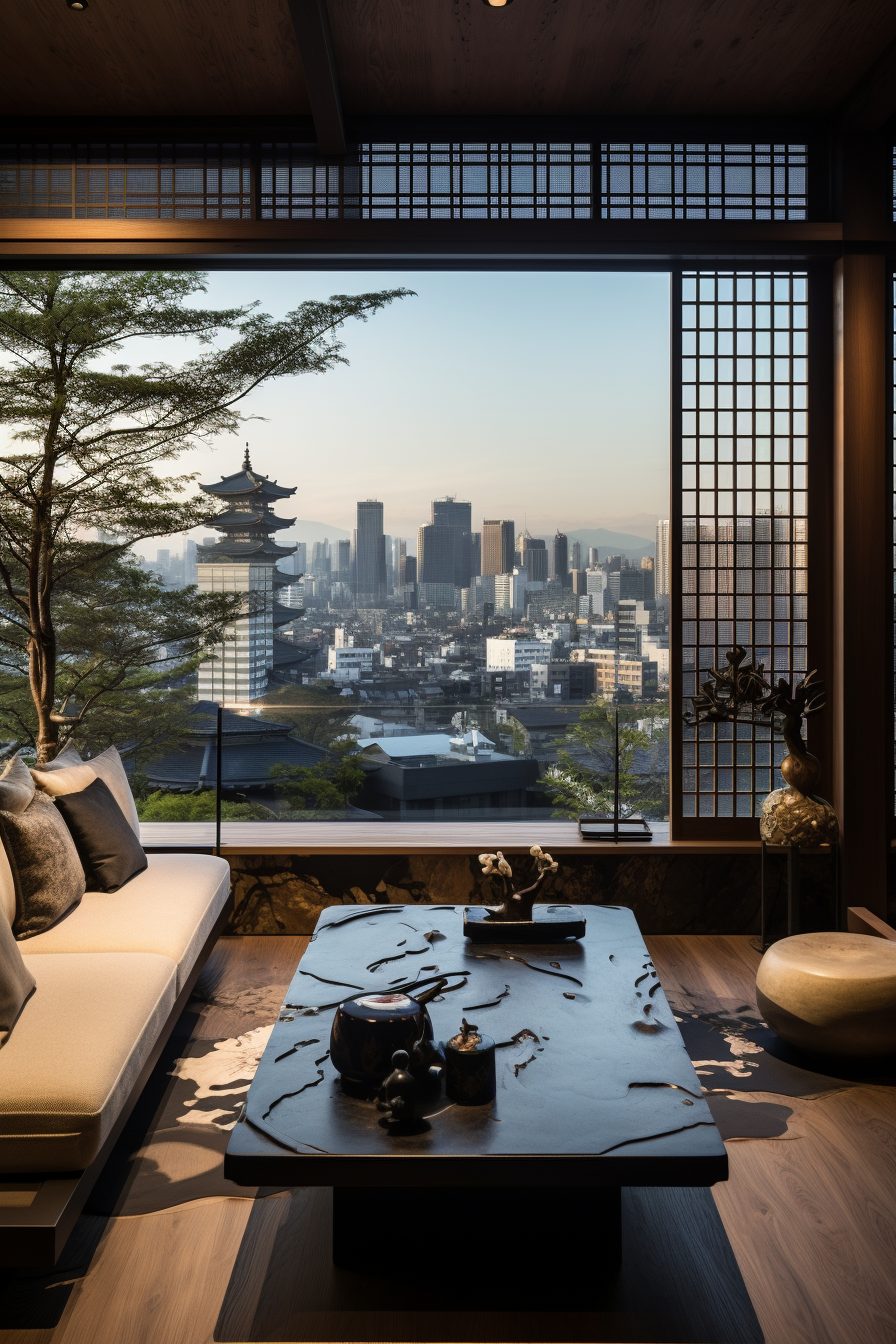 Japanese-Style Contemporary Apartments with Cityscape Views