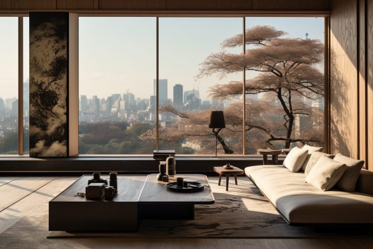 Japanese-Style Contemporary Apartments with Cityscape Views