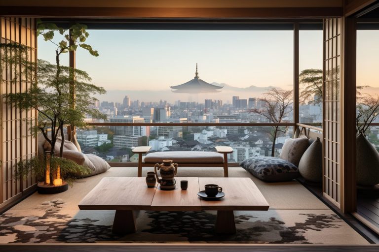 Japanese-Style Contemporary Apartments with Cityscape Views