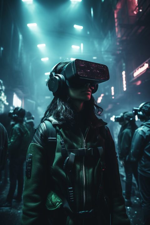 Reality or Virtual Reality – Dystopian Cyberpunk City