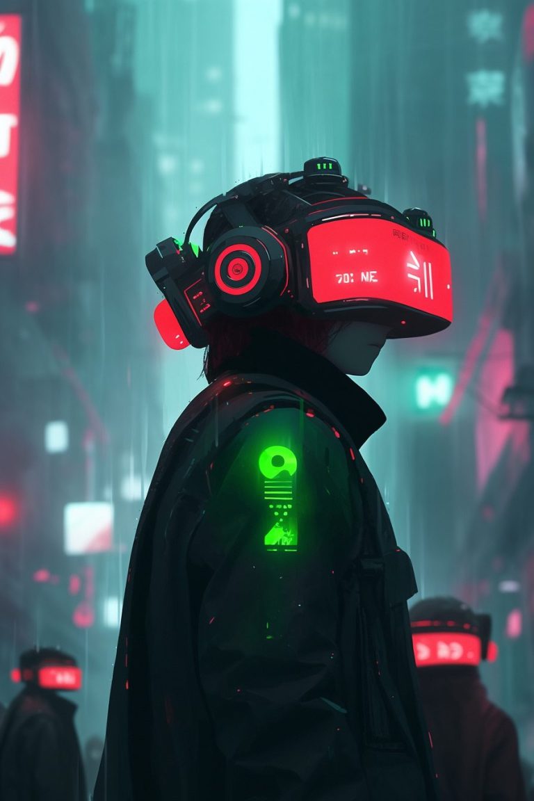 Reality or Virtual Reality – Dystopian Cyberpunk City