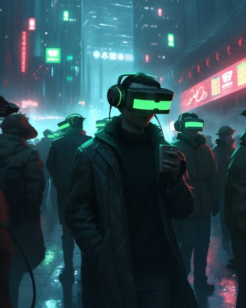 Reality or Virtual Reality – Dystopian Cyberpunk City