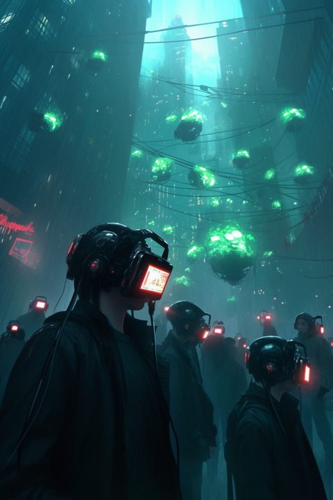 Reality or Virtual Reality – Dystopian Cyberpunk City