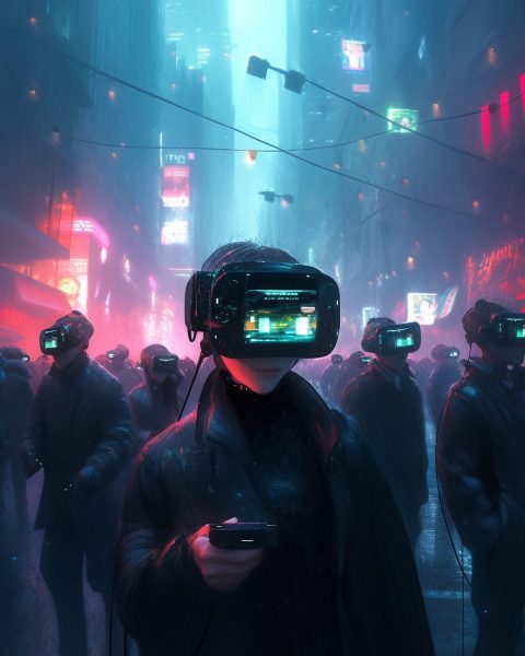 Reality or Virtual Reality – Dystopian Cyberpunk City