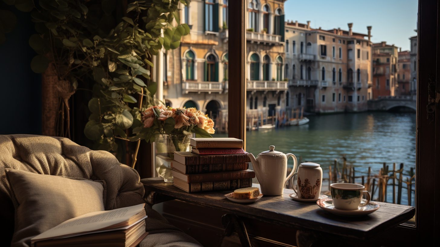 A Home in Italy with a View of Venice River
