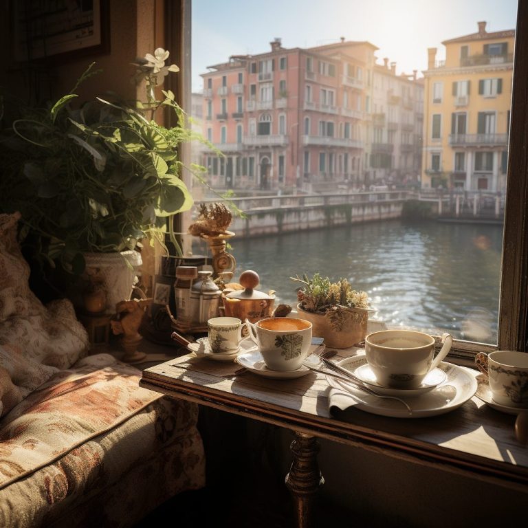 A Home in Italy with a View of Venice River