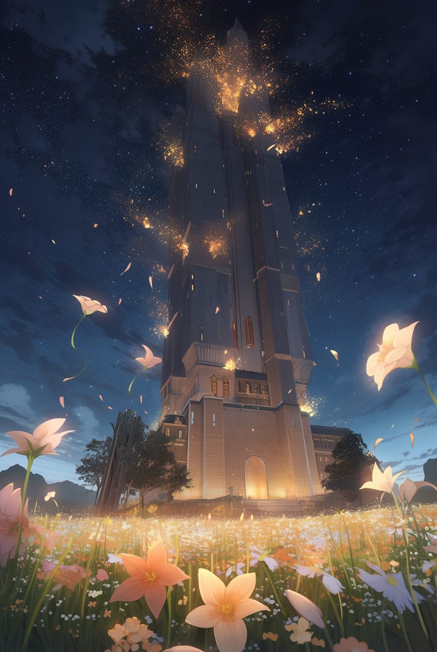 Buildings Between the Flowers and Stars