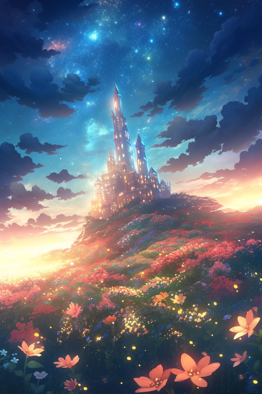 Buildings Between the Flowers and Stars
