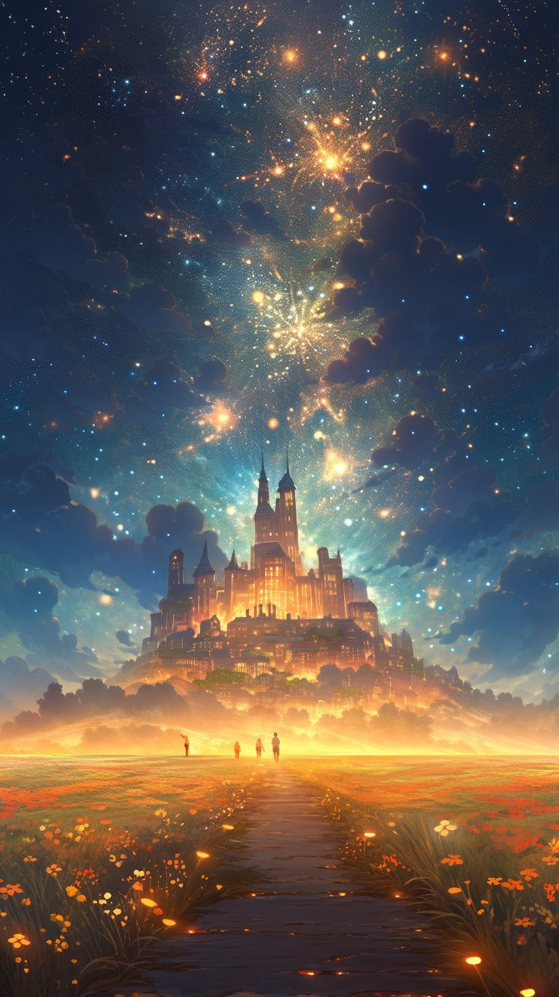Buildings Between the Flowers and Stars