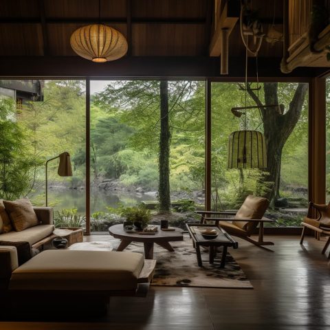 Contemporary House Interior Designs with a River View