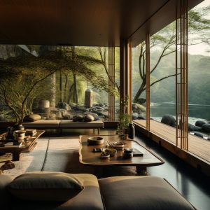Contemporary House Interior Designs with a River View