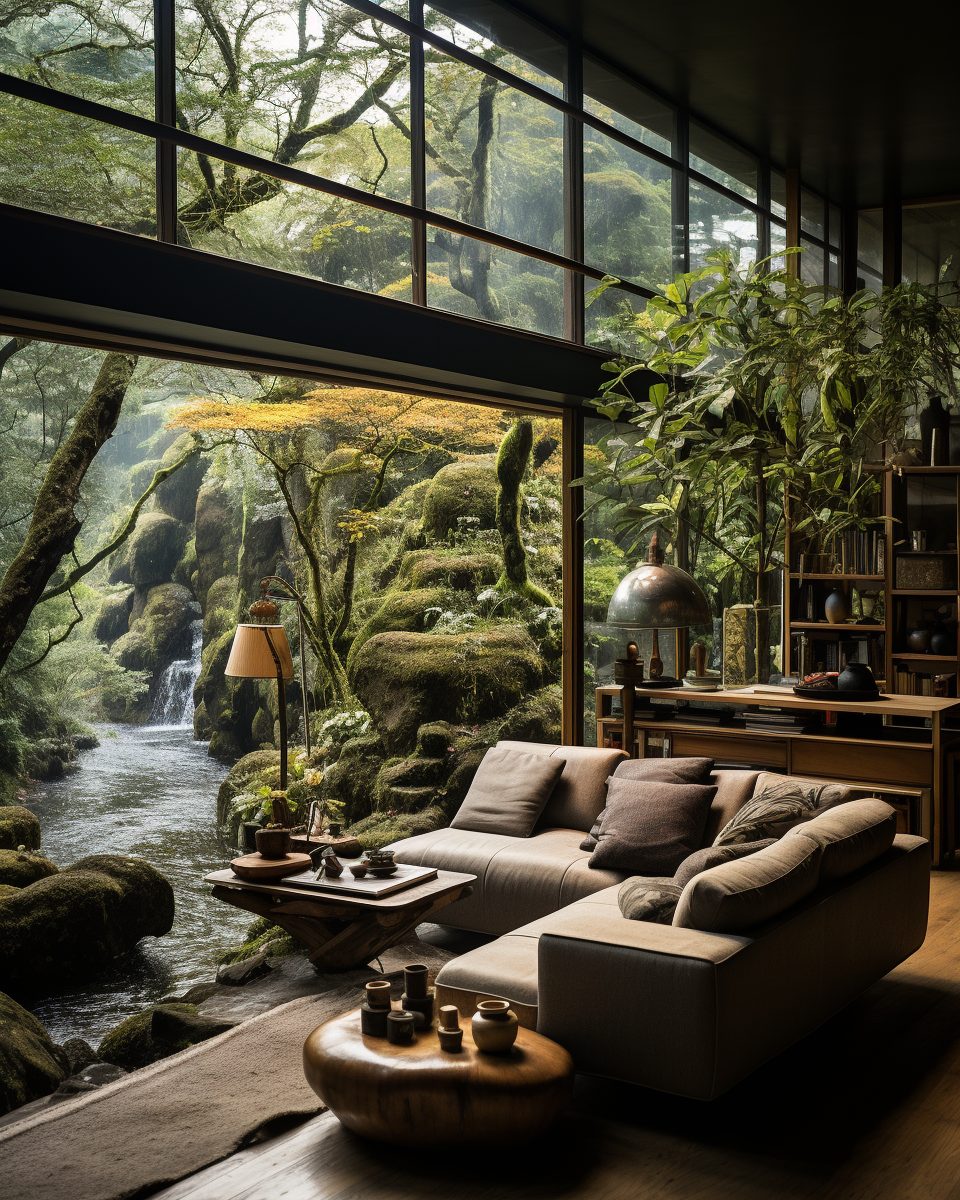 Contemporary House Interior Designs with a River View