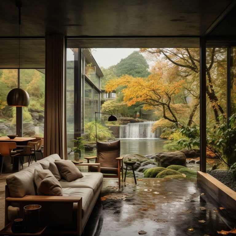 Contemporary House Interior Designs with a River View