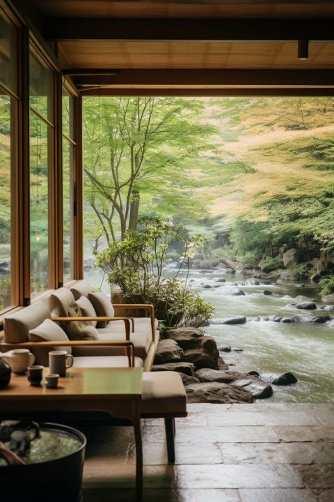 Contemporary House Interior Designs with a River View
