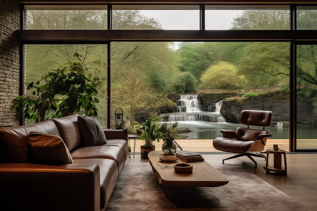 Contemporary House Interior Designs with a River View