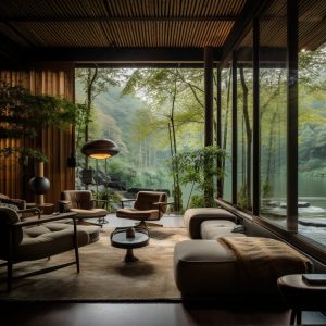 Contemporary House Interior Designs with a River View