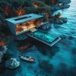 Modern Waterside Houses with Beautiful Blue Sea Views