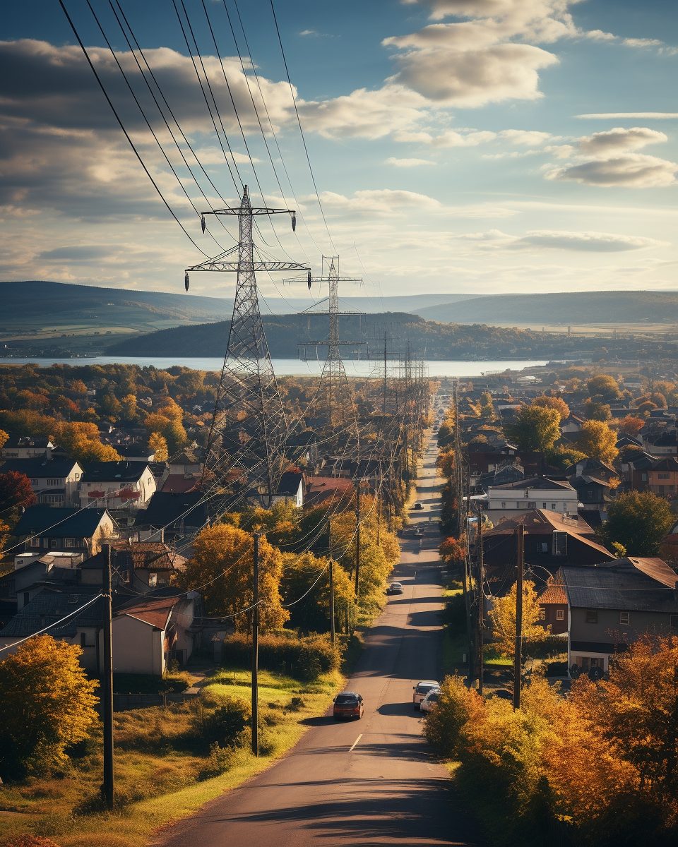 The Pylons and Landscapes of a Small Town